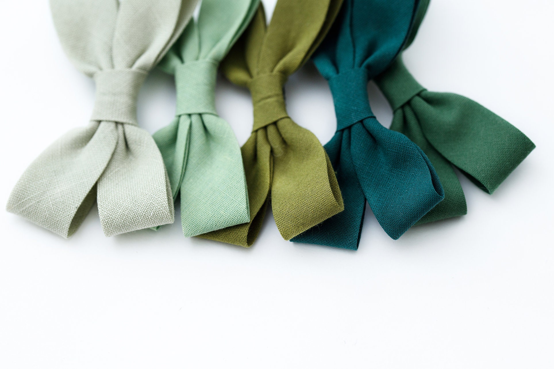 Green hair bow Boho bows Back to school hair bow First | Etsy