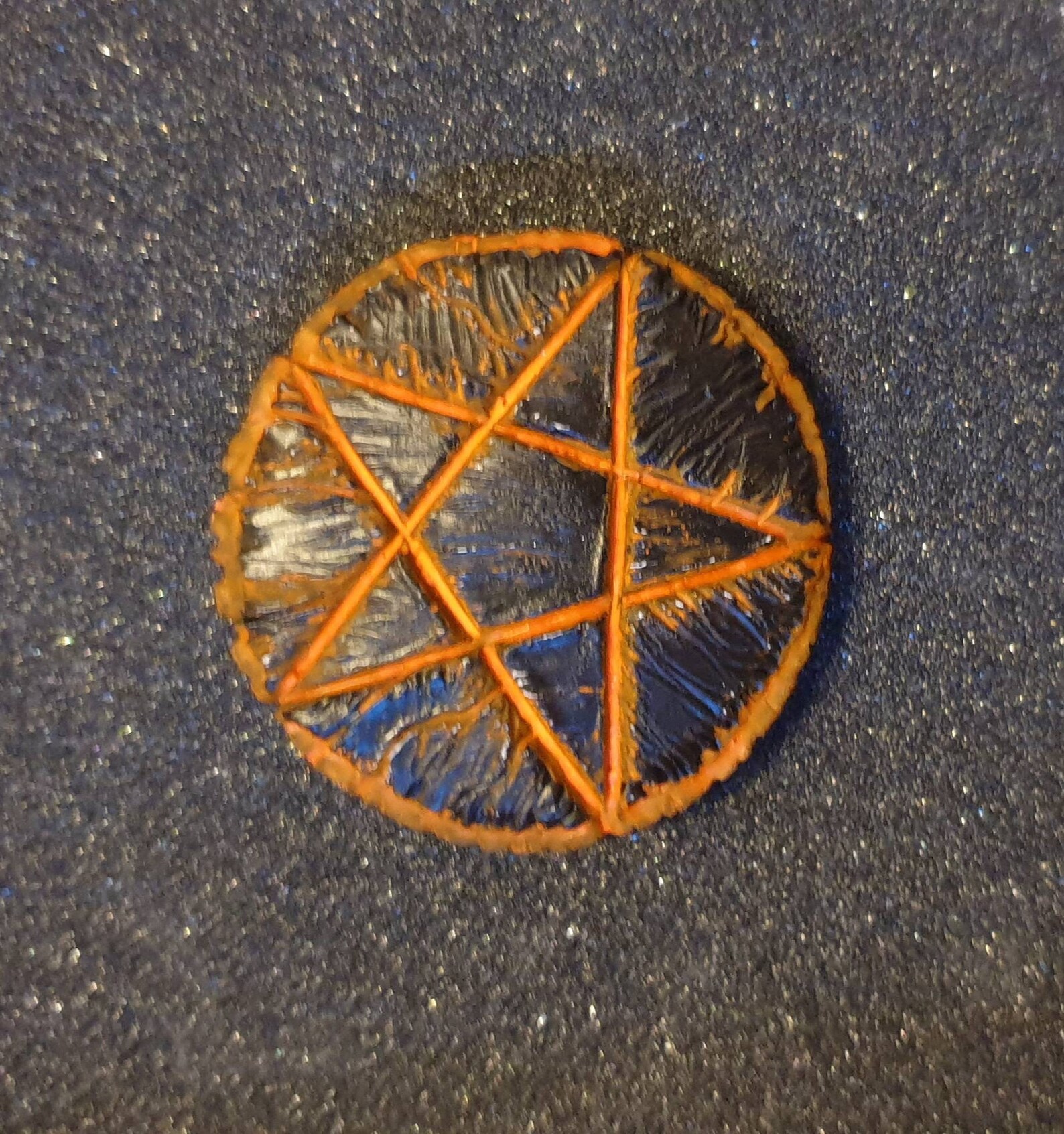 DOOM Mark of Doomslayer Satanic Pentagram Magnet Deco - Etsy