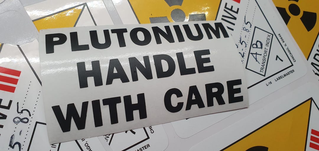 Back to the Future Plutonium Case Sticker Decal Fanmade - Etsy