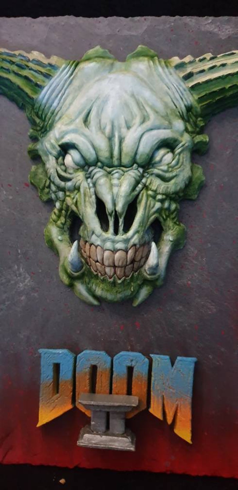 DOOM II Diorama 3D Icon of Sin - Etsy