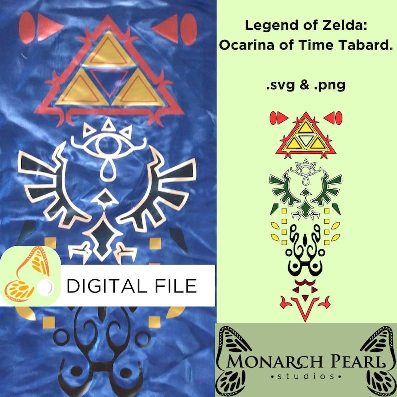 Legend of Zelda: Ocarina of Time Tabard SVG & PNG DIGITAL Files - Etsy