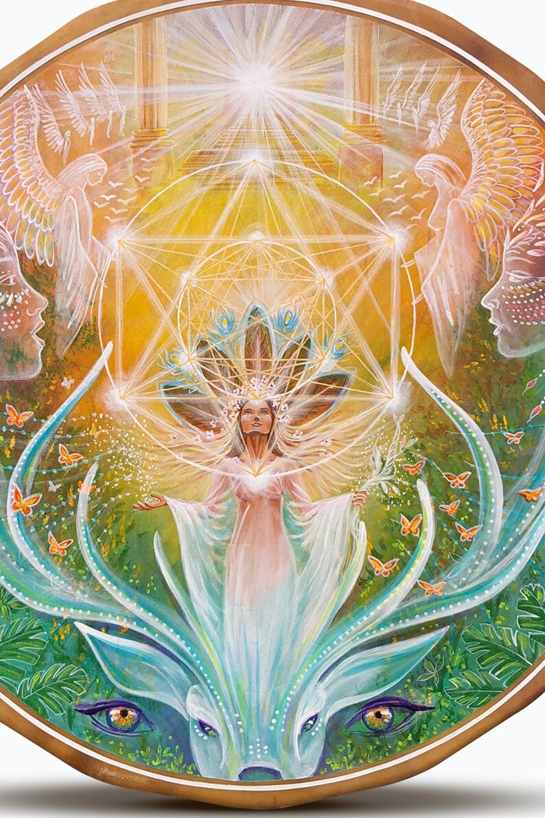 Dedication Divine Woman Vision Angels Sacred Geometry - Etsy
