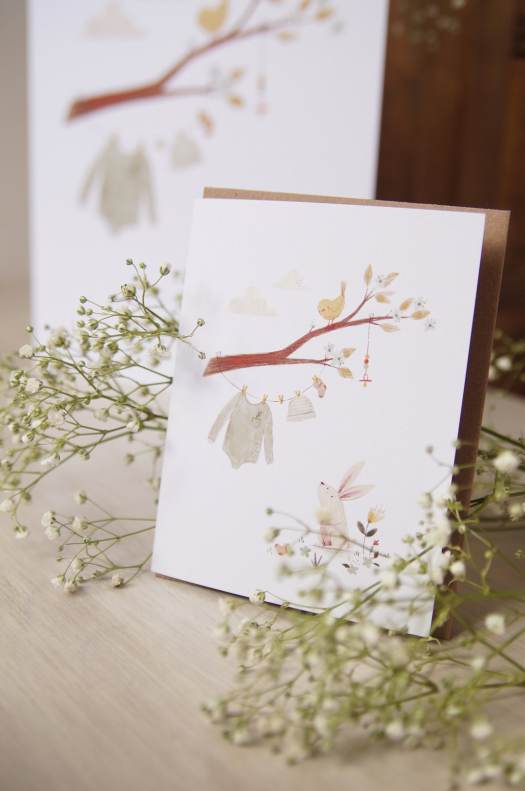 Birth Birthday Card Sweet Expectation High-end Stationery Personalized ...