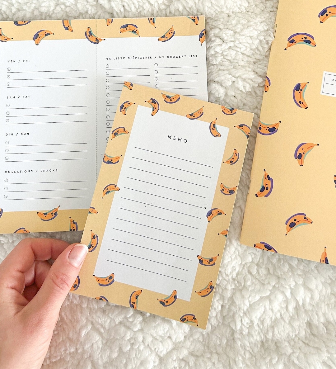 Banana Notepad Colorful Office Stationery Recycled Paper Premium ...