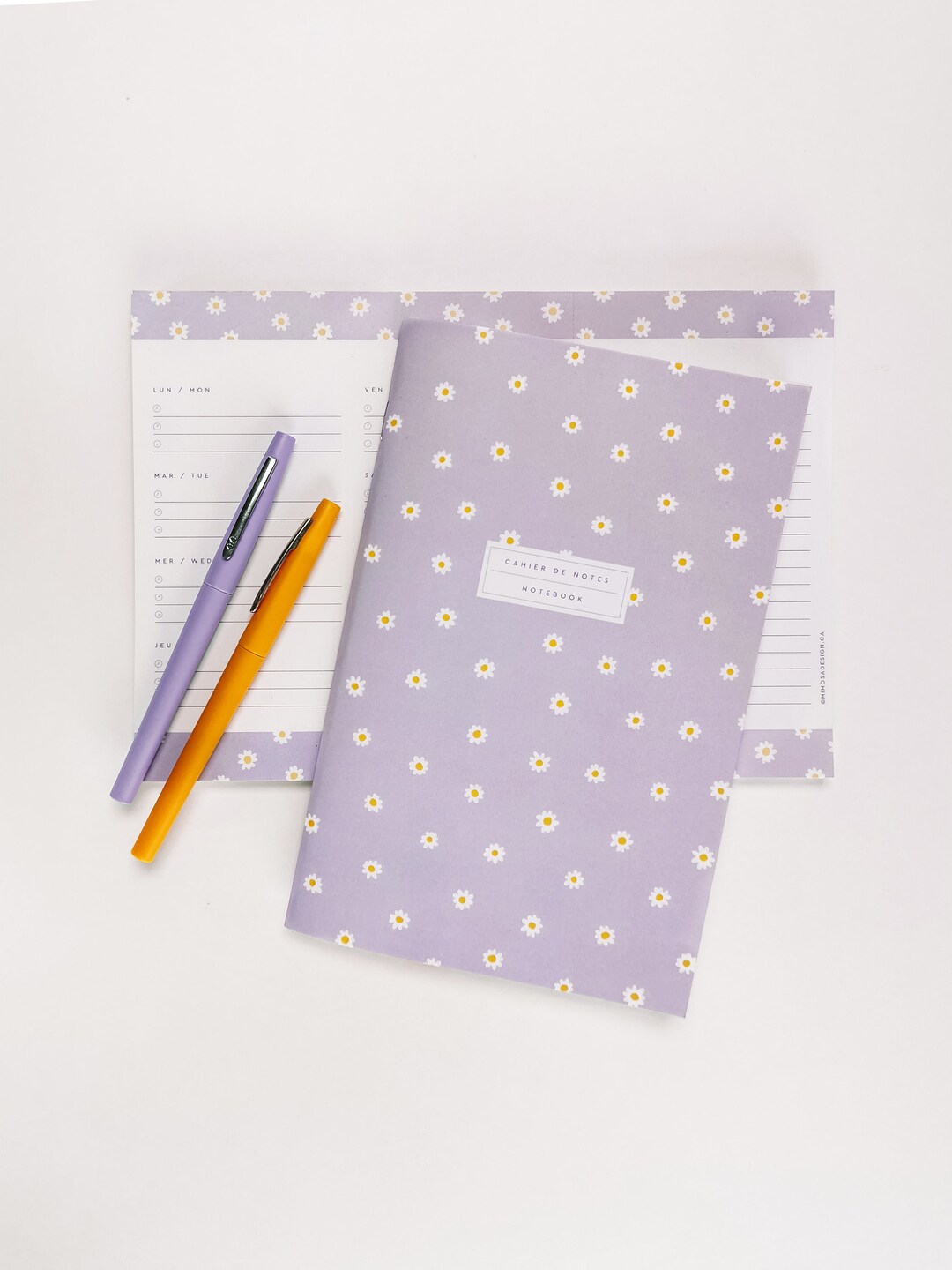 Daisies Notebook Personalized Diary Personalized Stationery Purple ...