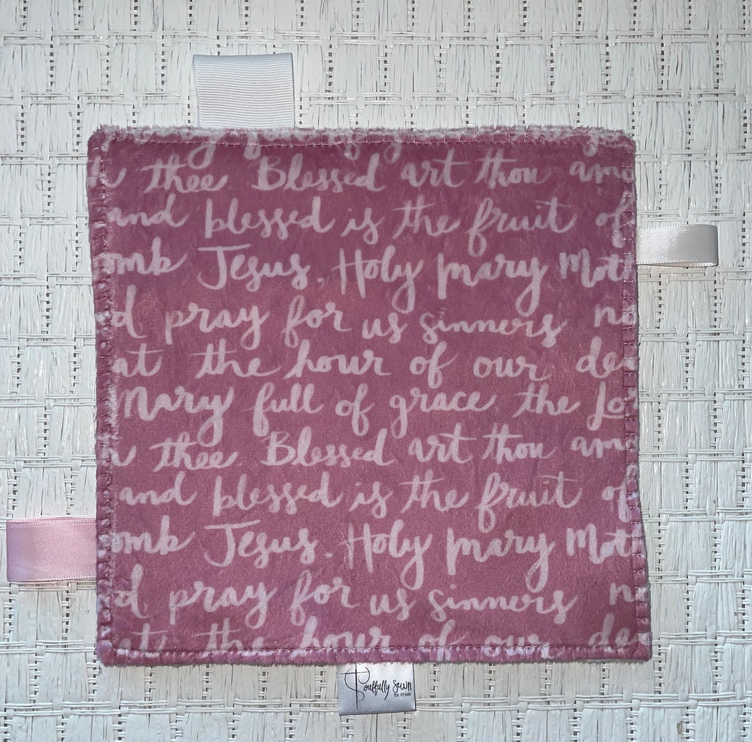 Hail Mary Minky Crinkle Toy: Catholic Baby Sensory Gift - Etsy