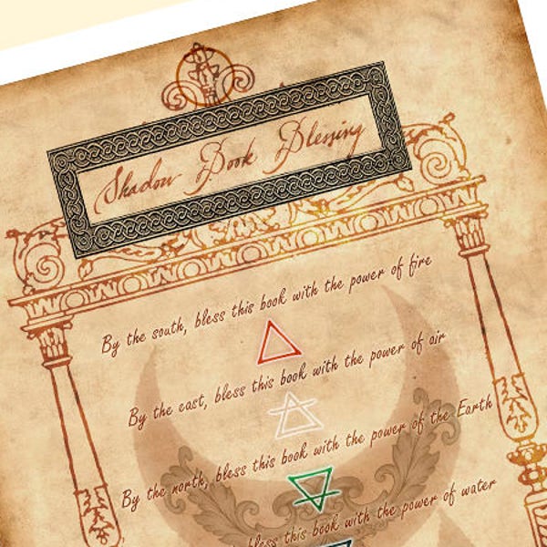 Book of Shadows Blessing - Etsy