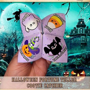 Printable Origami Fortune Teller,"fortune Teller Halloween" , Funny ...