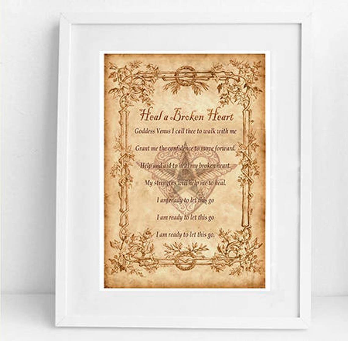 Wiccan Blessing Spell for Heal a Broken Heart . Magic Spell Craft ...