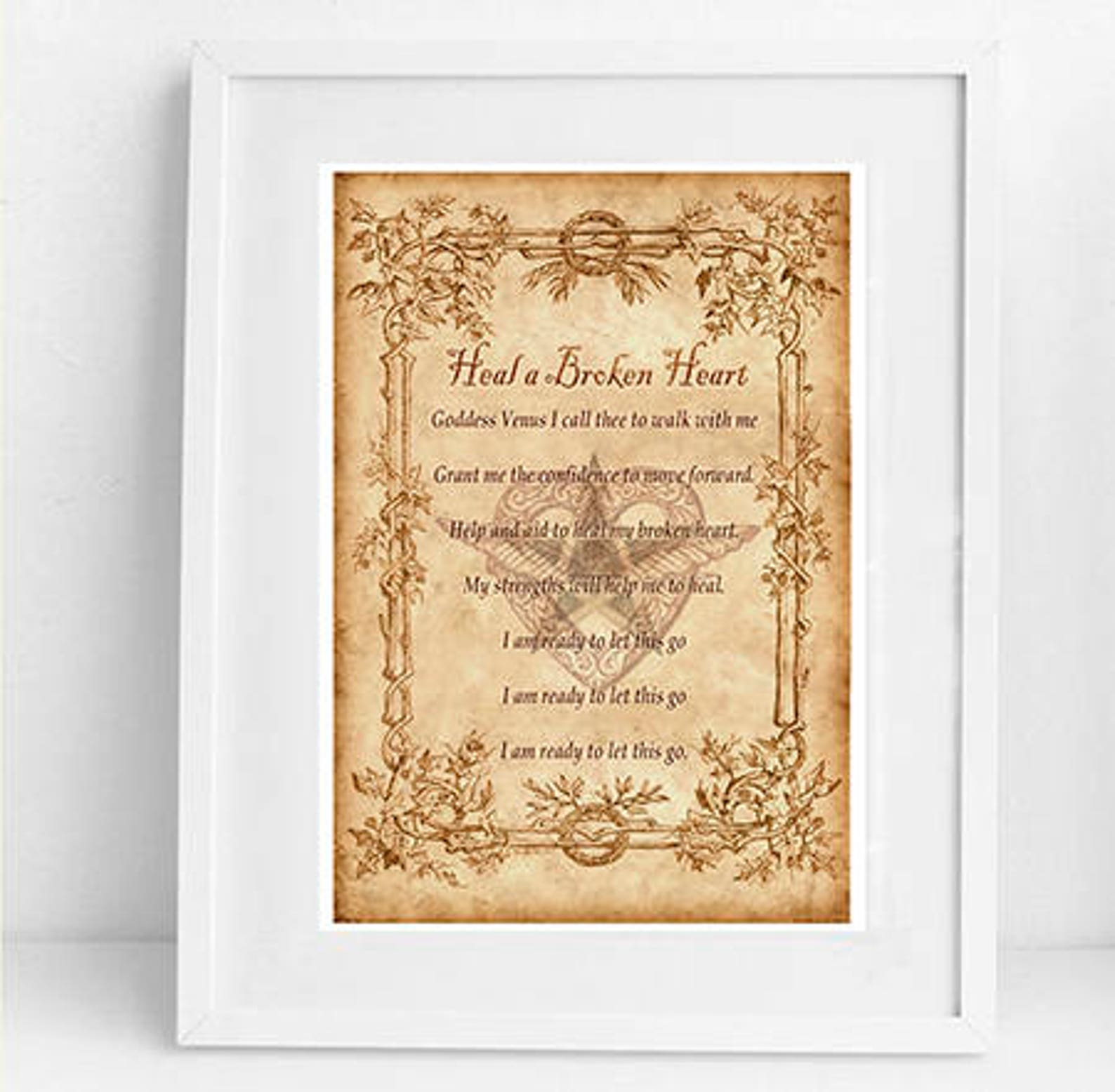 Wiccan Blessing Spell for Heal a Broken Heart . Magic Spell Craft ...