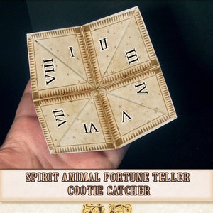 PRINTABLE What It My Spirit Animal? Origami Fortune Teller, Cootie ...