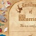 Printable Medieval Style Certificate of Marriage. Vintage 06, Parchment ...