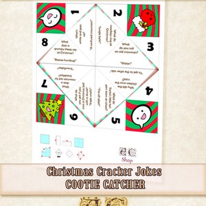 Printable Origami Fortune Teller,"christmas Cracker Jokes" , Funny ...