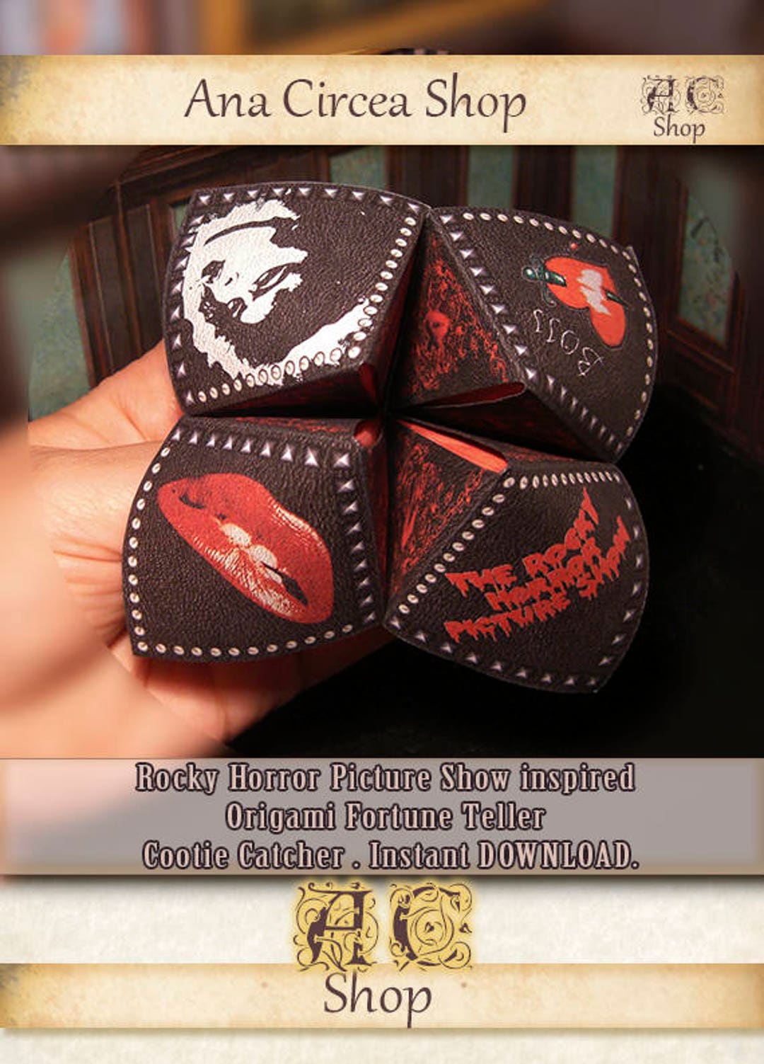 DIY Rocky Horror Picture Show Party, Origami Cootie Catcher ,easy Craft ...