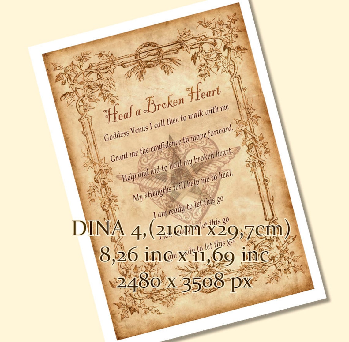 Wiccan Blessing Spell for Heal a Broken Heart . Magic Spell Craft ...