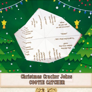 Printable Origami Fortune Teller,"christmas Cracker Jokes" , Funny ...
