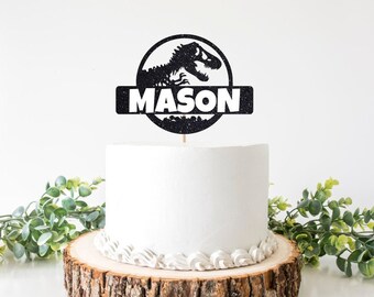 Dinosaur cake topper | Etsy