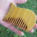 Exotic African Iroko Whale/fish Comb Wabi-sabi - Etsy