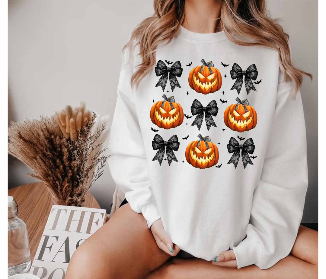 Coquette Halloween Png, Scary Pumpkin Png, Girly Halloween Png, Spooky ...