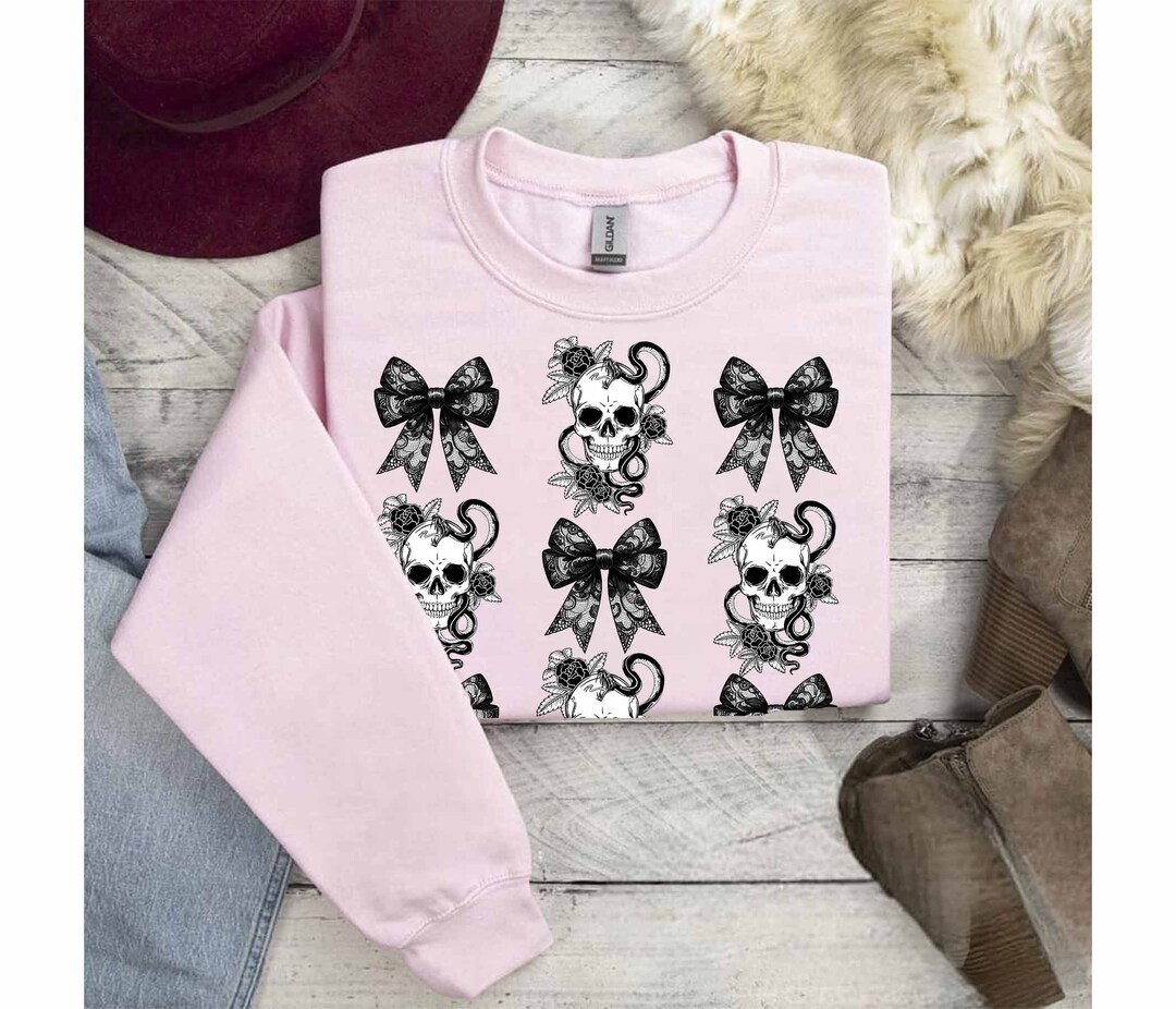 Halloween Skull Snake Png, Coquette Bow Halloween Png, Halloween Png ...