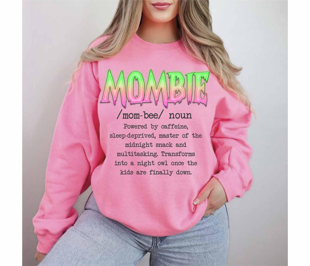 Halloween Mombie Png, Neon Halloween Mom Png, Mombie Definition PNG ...