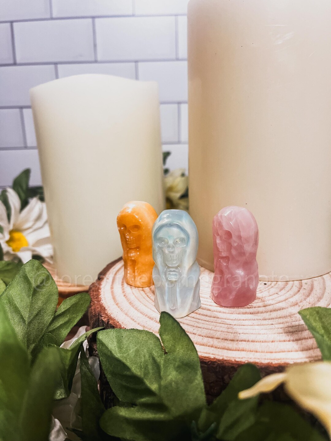 65mm (6.5cm/2.5in) Grim Reaper Carved Crystal | Carved Natural Crystal ...