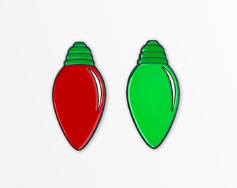 Christmas Bulb Enamel Pin Light up Your Lapel With Our Vintage, Retro ...