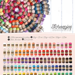 Scheepjes Catona Colour Pack - Scheepjes Catona Set - Mercerized Cotton ...