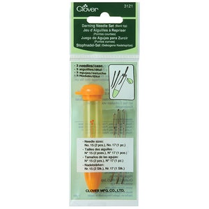 Clover Chibi Tapestry or Darning Needle Set - Bent Tip Orange - Needle ...