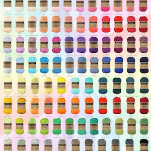 Scheepjes Catona 50 G: No. 2 - Mercerized Cotton Yarn - Amigurumi Yarn ...