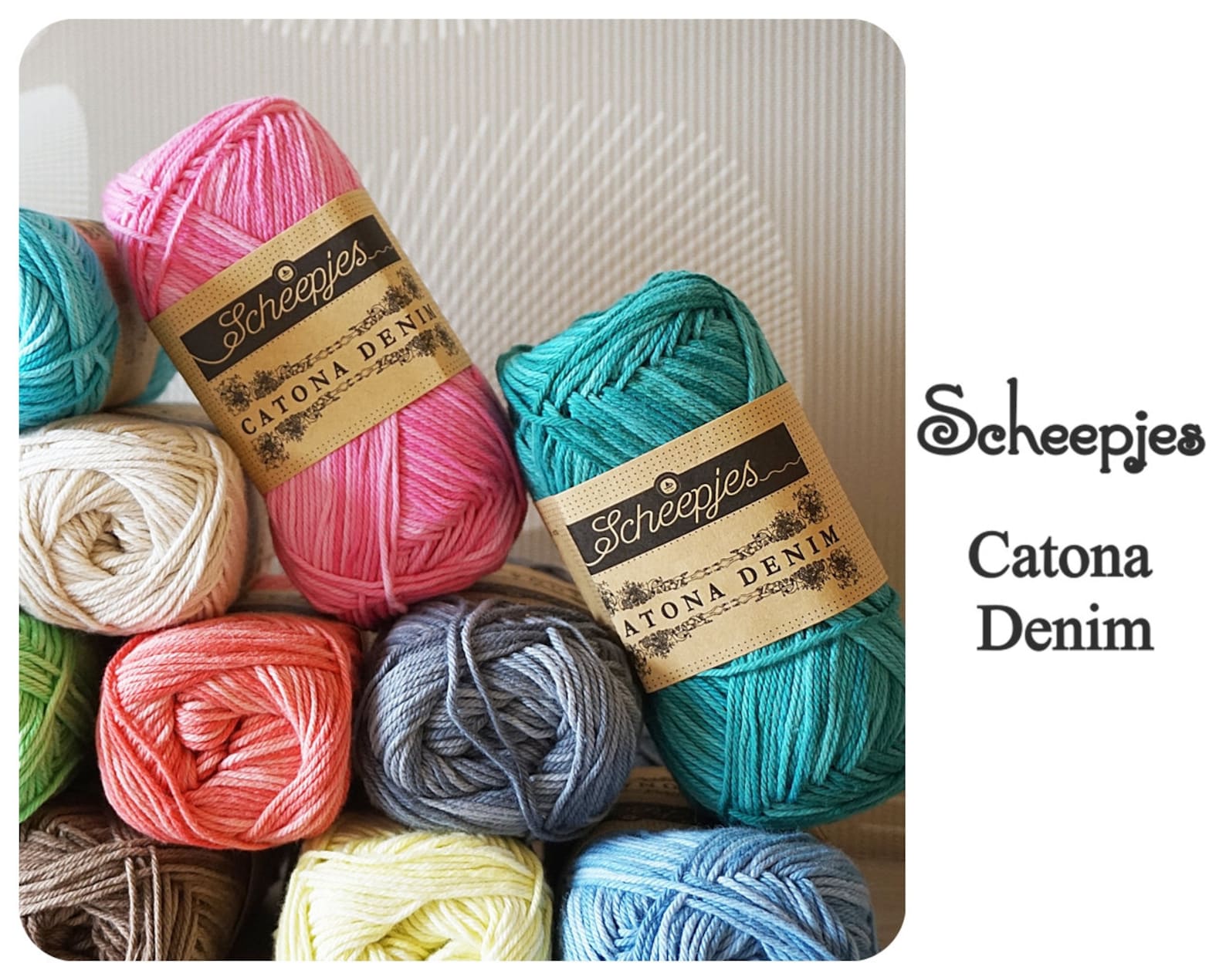 Scheepjes Catona Denim Cotton Yarn Amigurumi Yarn Ready - Etsy