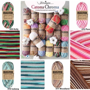Scheepjes Catona Chroma 50g - Mercerized Cotton Yarn - Amigurumi Yarn ...