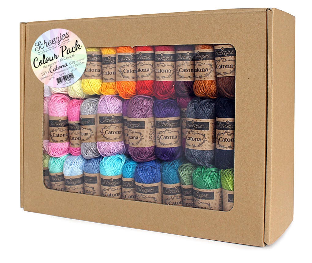 Scheepjes Catona Colour Pack - Scheepjes Catona Set - Mercerized Cotton ...