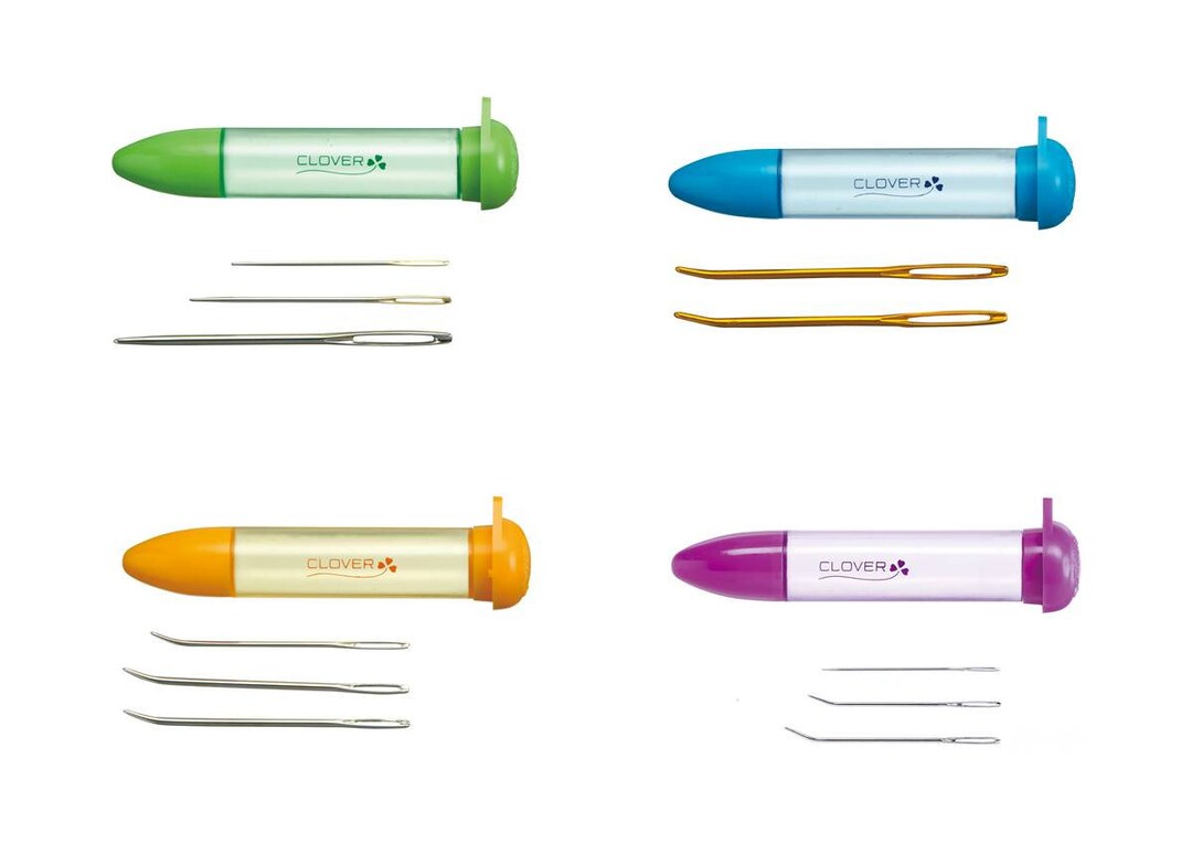 Clover Chibi Tapestry or Darning Needle Set - Bent Tip Orange - Needle ...
