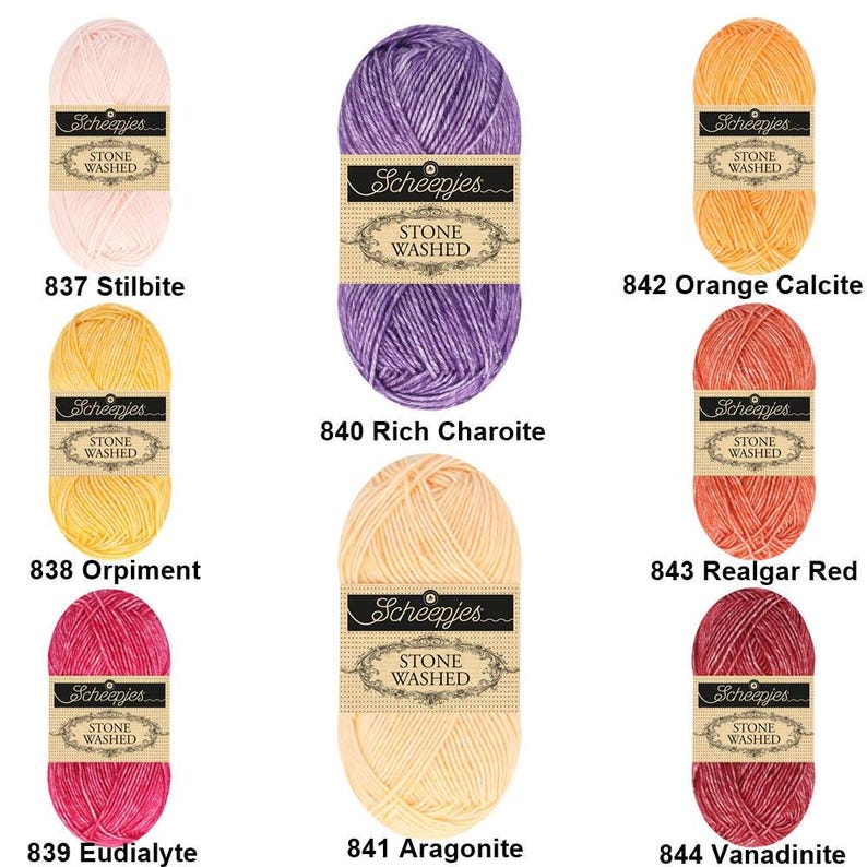 Scheepjes Stone Washed - Crochet Yarn - Knitting Yarn - Etsy