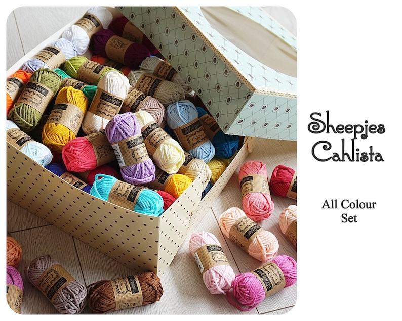 Scheepjes Cahlista Colour Pack Cotton Yarn Scheepjes - Etsy