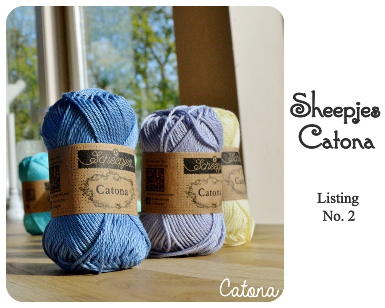 Scheepjes Catona 50 G: No. 2 - Mercerized Cotton Yarn - Amigurumi Yarn ...