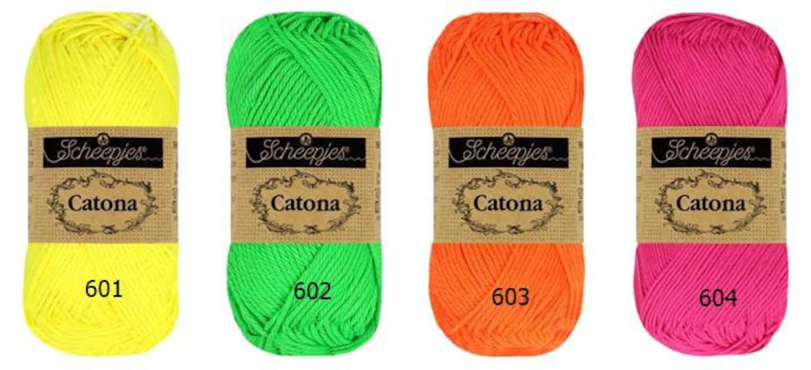 Scheepjes Catona 50 G: No. 2 - Mercerized Cotton Yarn - Amigurumi Yarn ...