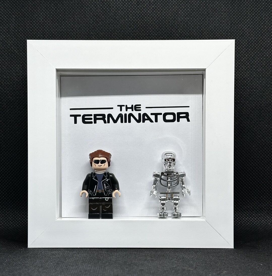 Personalised Box Frame With Custom Terminator Lego Minifigures, Choose ...