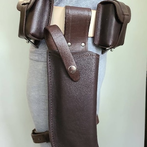 Leather Holster and Pouches for Westar 35 - Cosplay Mando Costume - Etsy