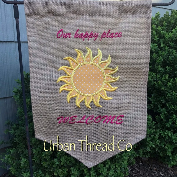 Burlap Yard Flag - Etsy