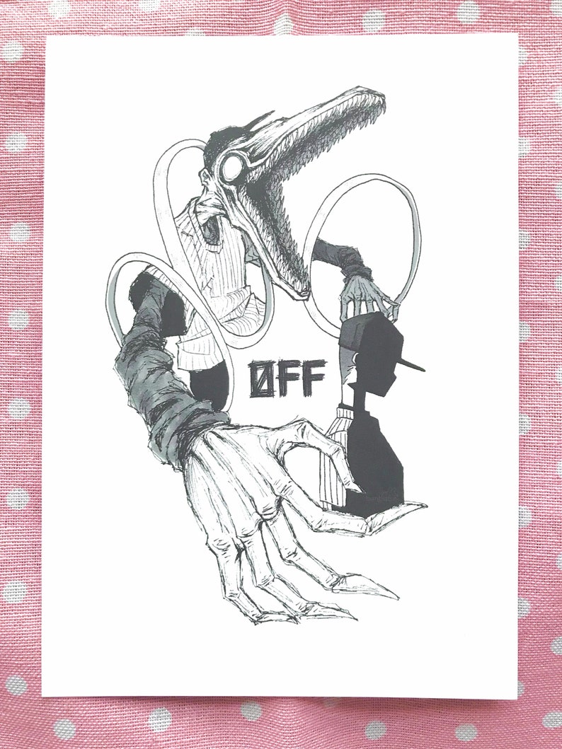 OFF RPG Horror Game Mini Print | Etsy