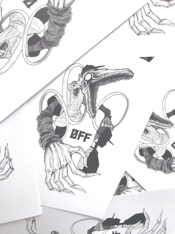 OFF RPG Horror Game Mini Print | Etsy