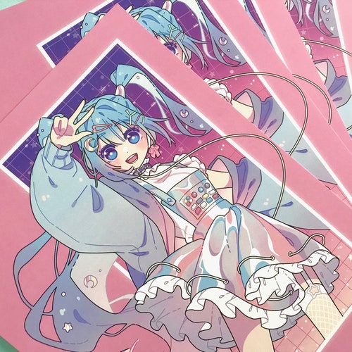 Vocaloid Hatsune Miku Sand Planet Print 8.5 X - Etsy