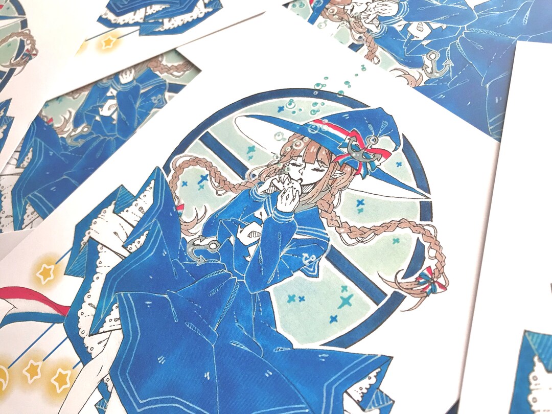 Wadanohara RPG Horror Game Mini Print - Etsy