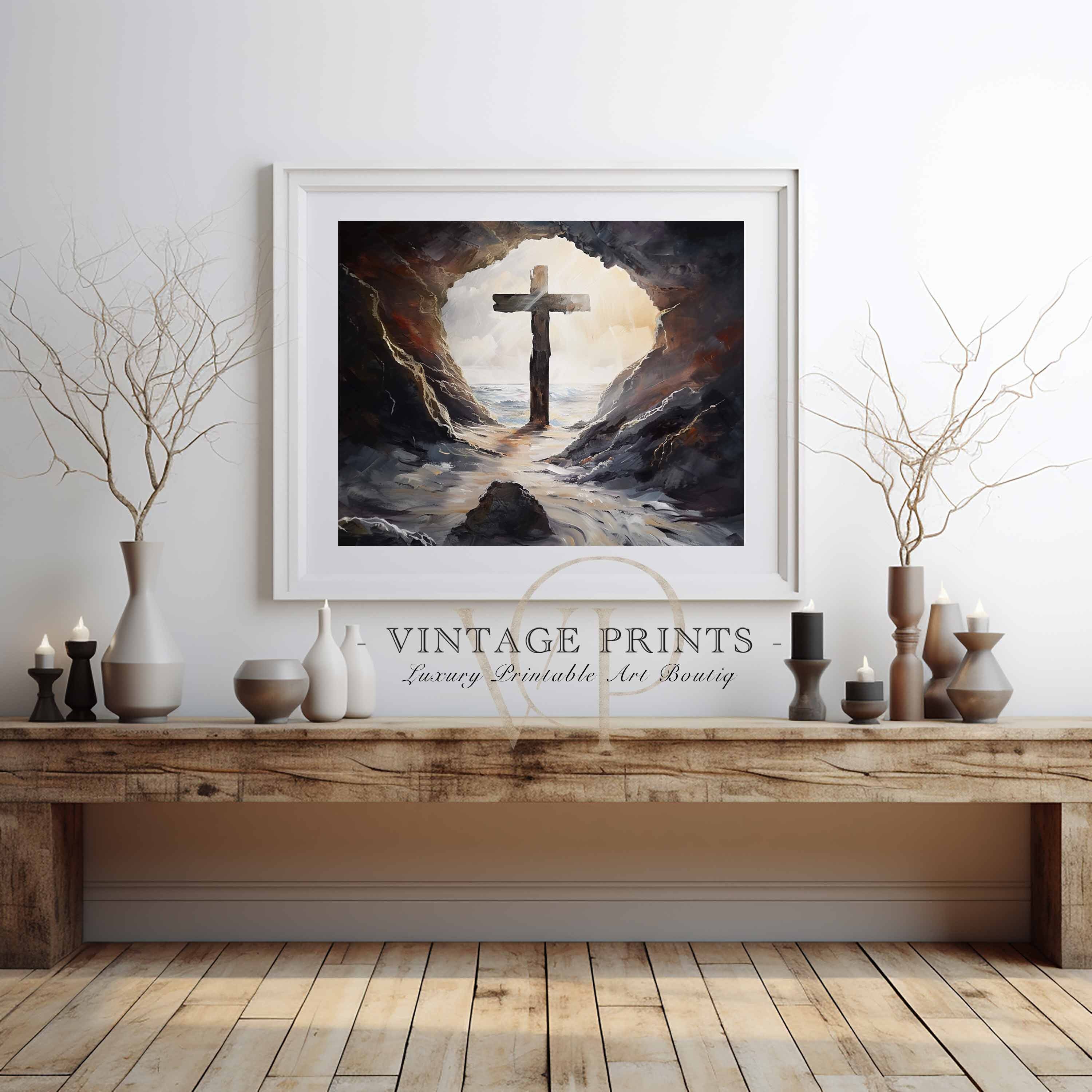 Light of Salvation | Rugged Cross by the Sea | Beacon of Hope | Coastal ...
