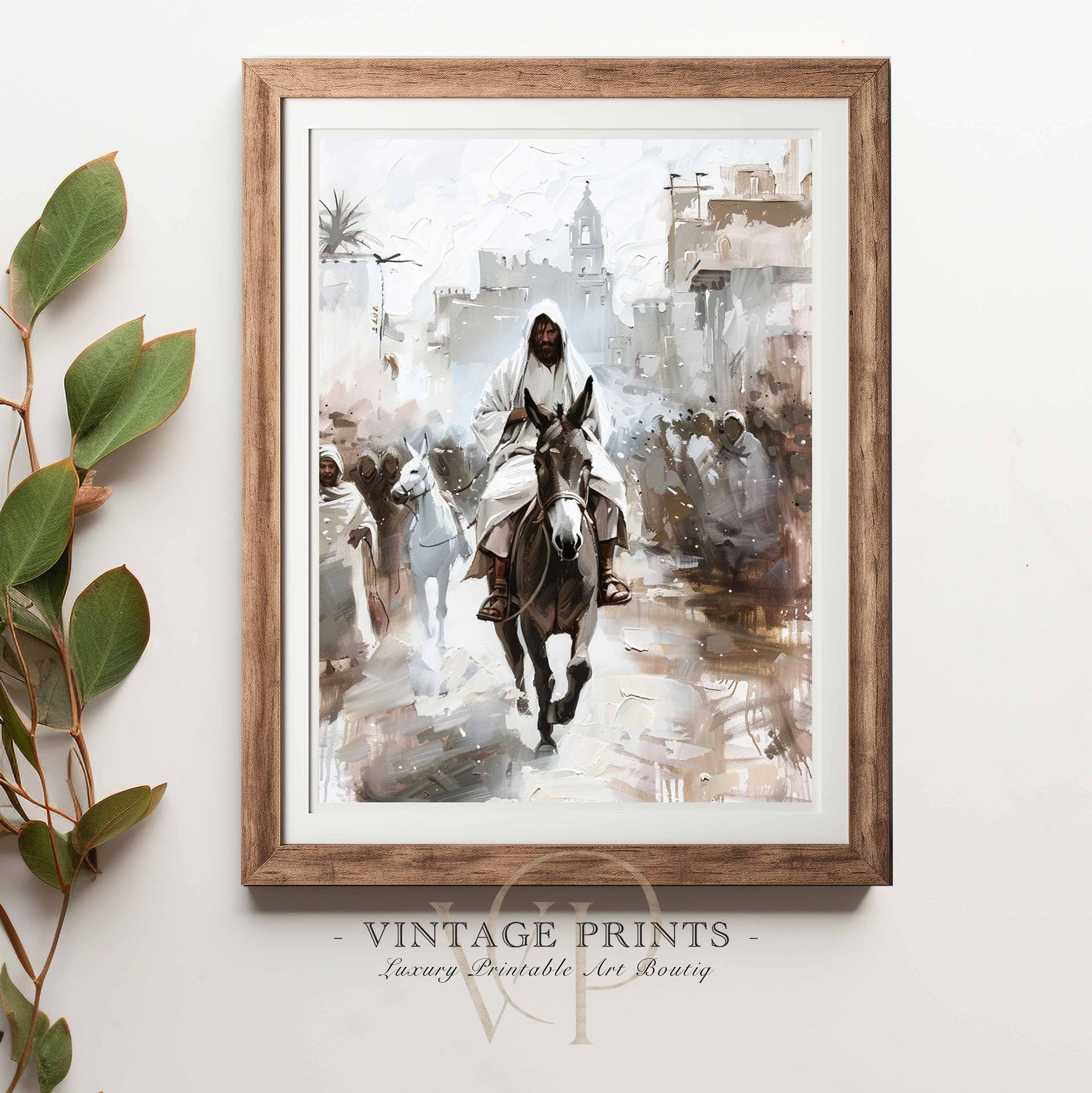 Palm Sunday Scene | Triumphant Entry | Humble King on a Donkey ...