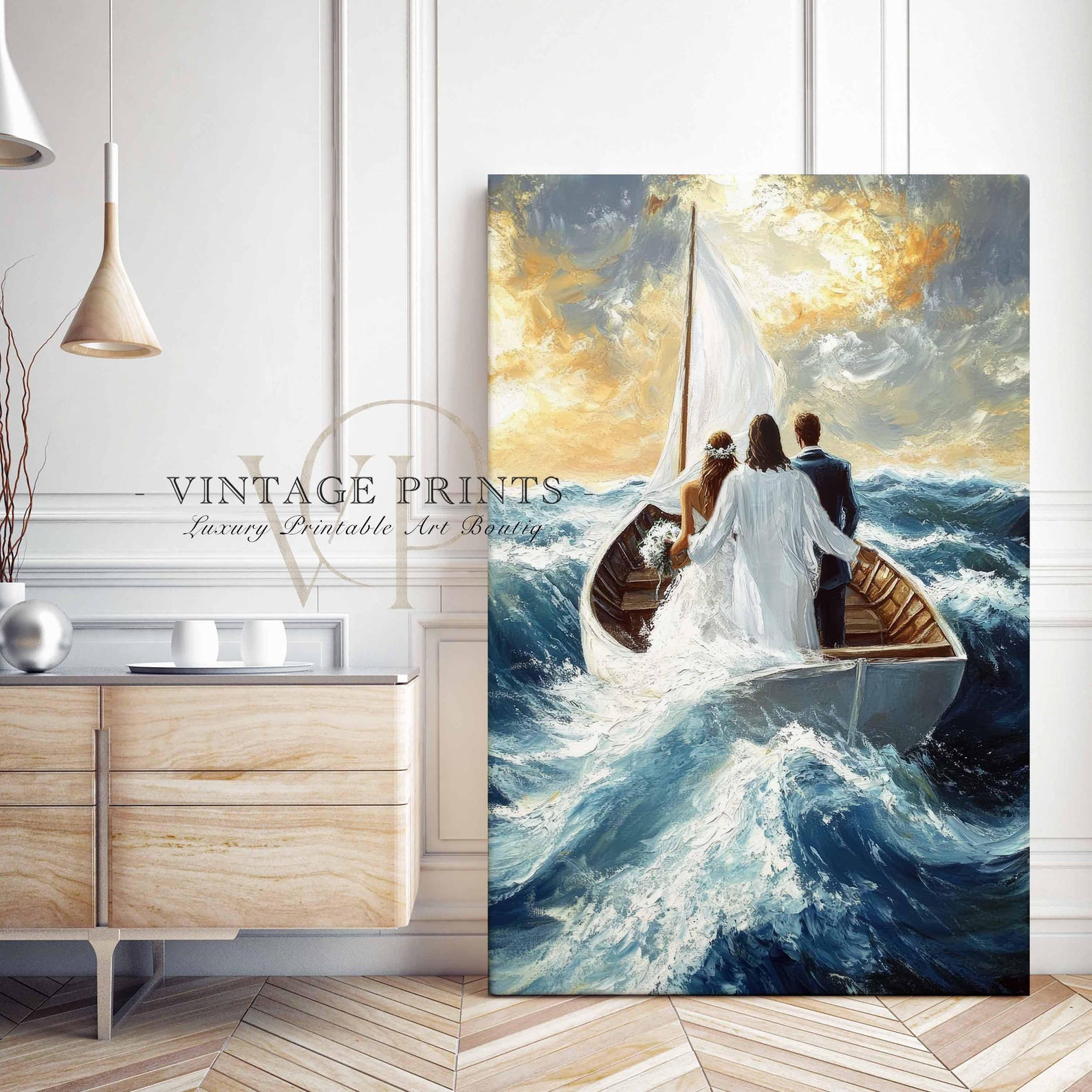 Christ at the Helm | Christian Marriage Wall Art | Jesus in the Storm ...