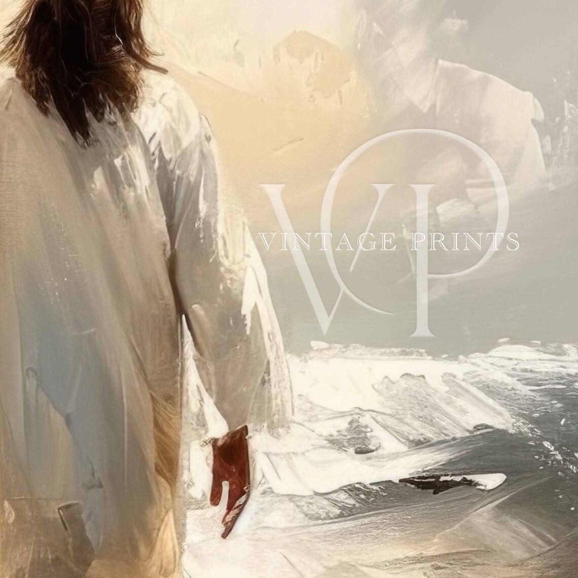 Footsteps of Faith | Jesus Walking on Water | Tranquil Seascape ...