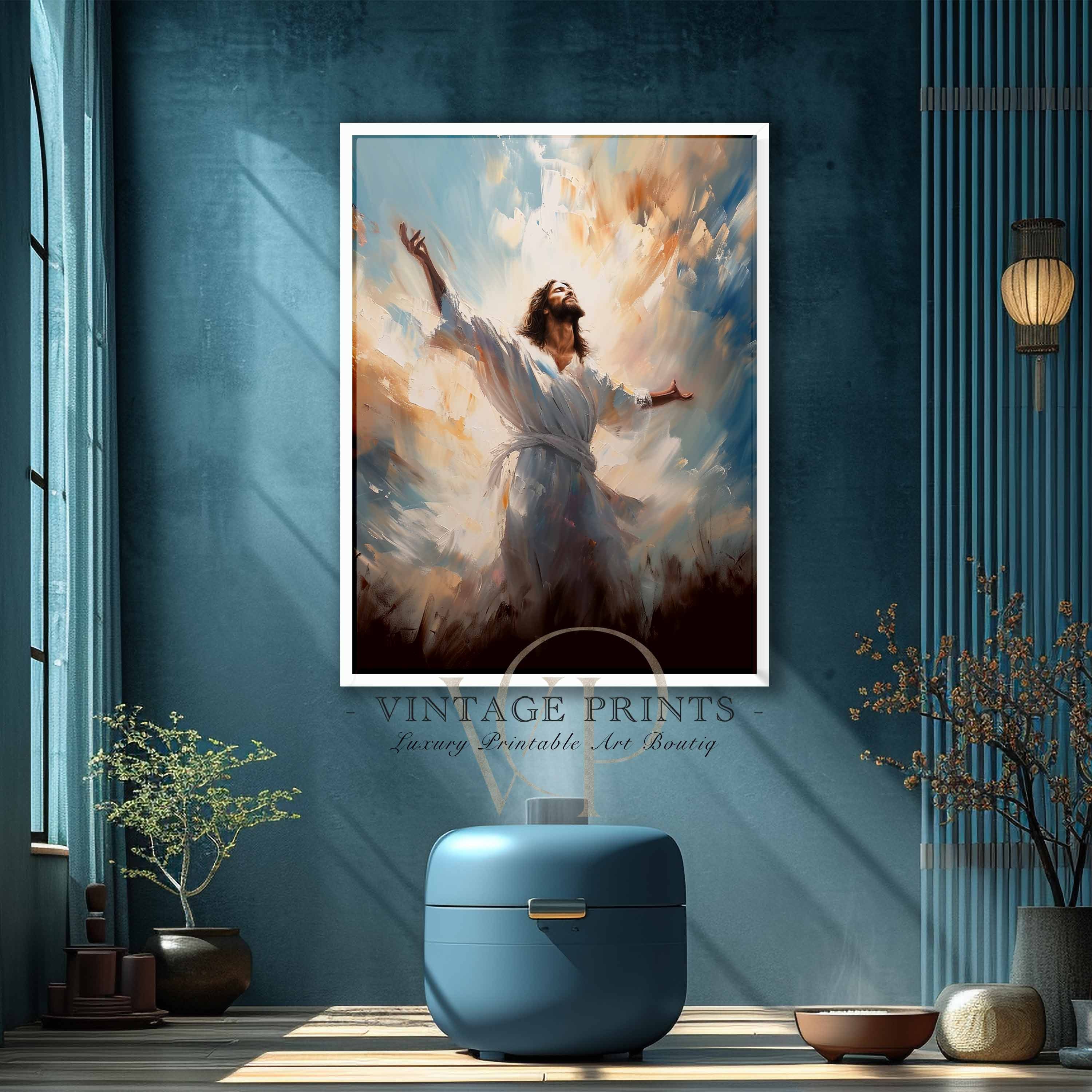 Resurrection Glory | Christ's Triumph | Vibrant Christian Art Print ...